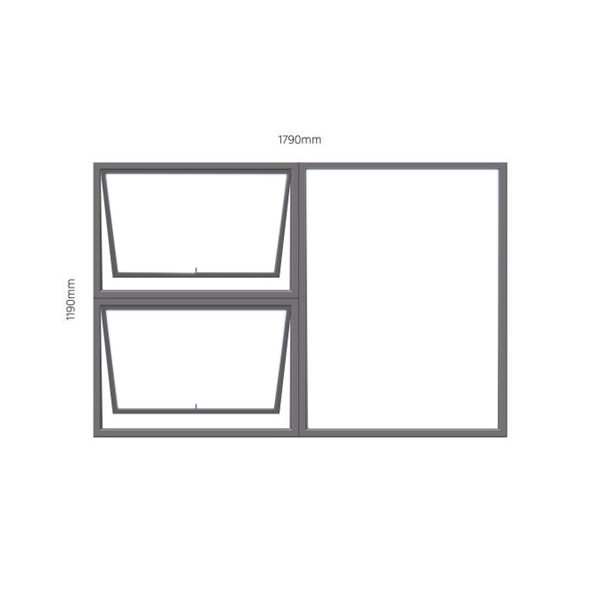 PTT 1812 Top Hung Aluminium Window - Mundi Aluminium