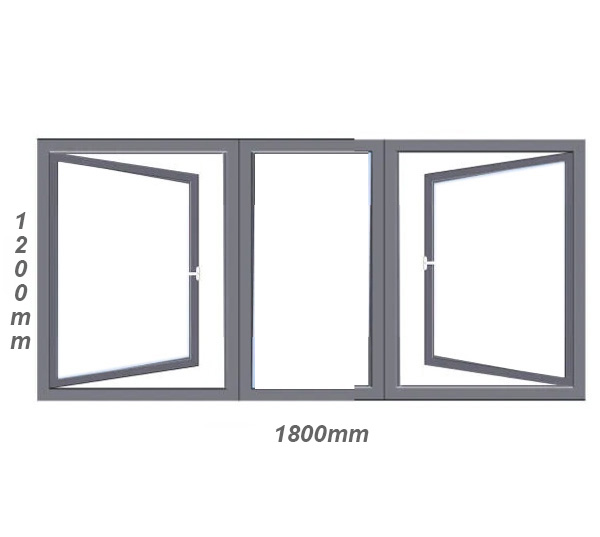 SHH 1812 Side Hung Aluminium Window - Mundi Aluminium